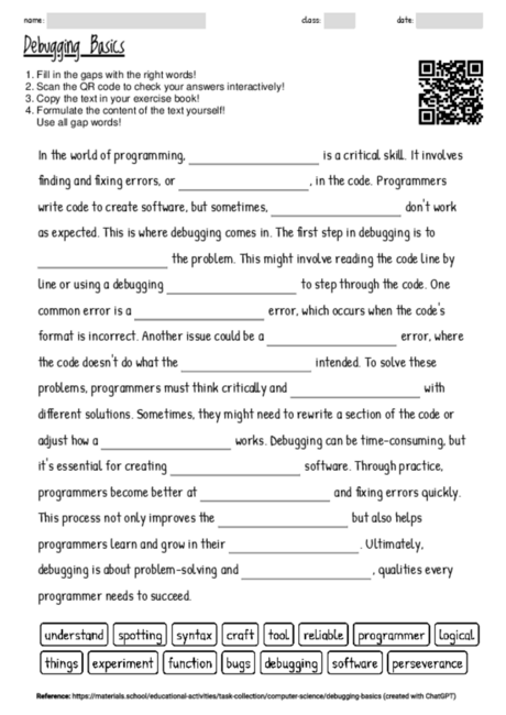Worksheet with the topic Worksheet with the topic
